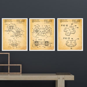 Set of 3 Console Blueprints, Bundle of 3 Video Console Controller ...