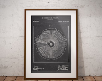 Clockwork Calculator Patent Print Art 1888 - Etsy