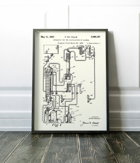 Malt Liquor Still Blueprint Apparatus for the Distillation of | Etsy