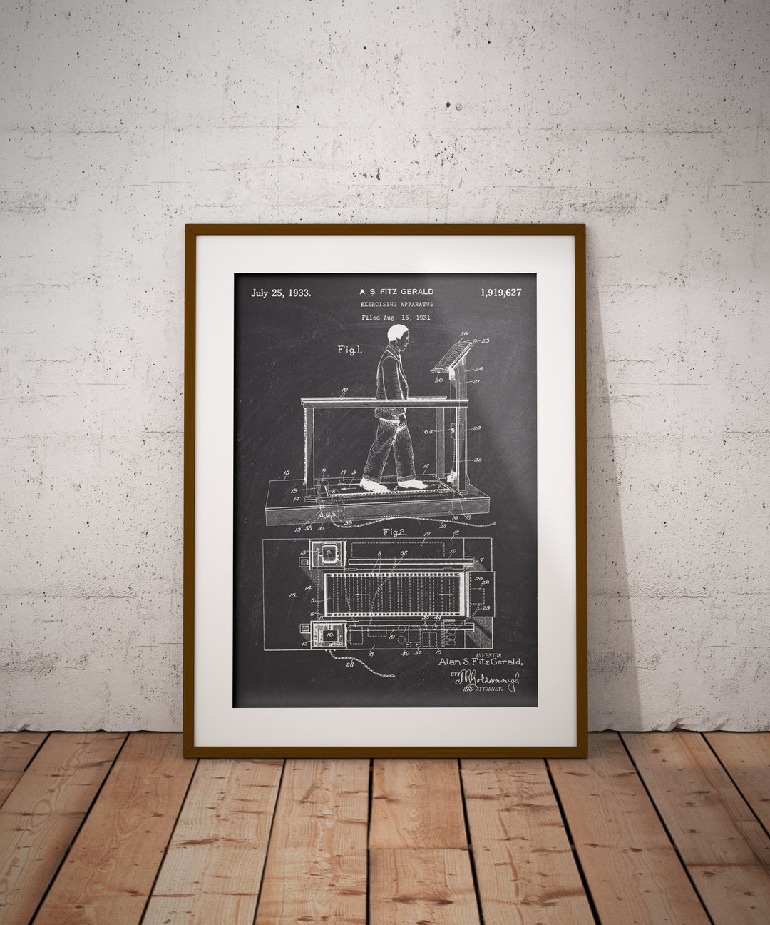 Exercise Machine Patent Print Treadmill Patent Poster - Etsy