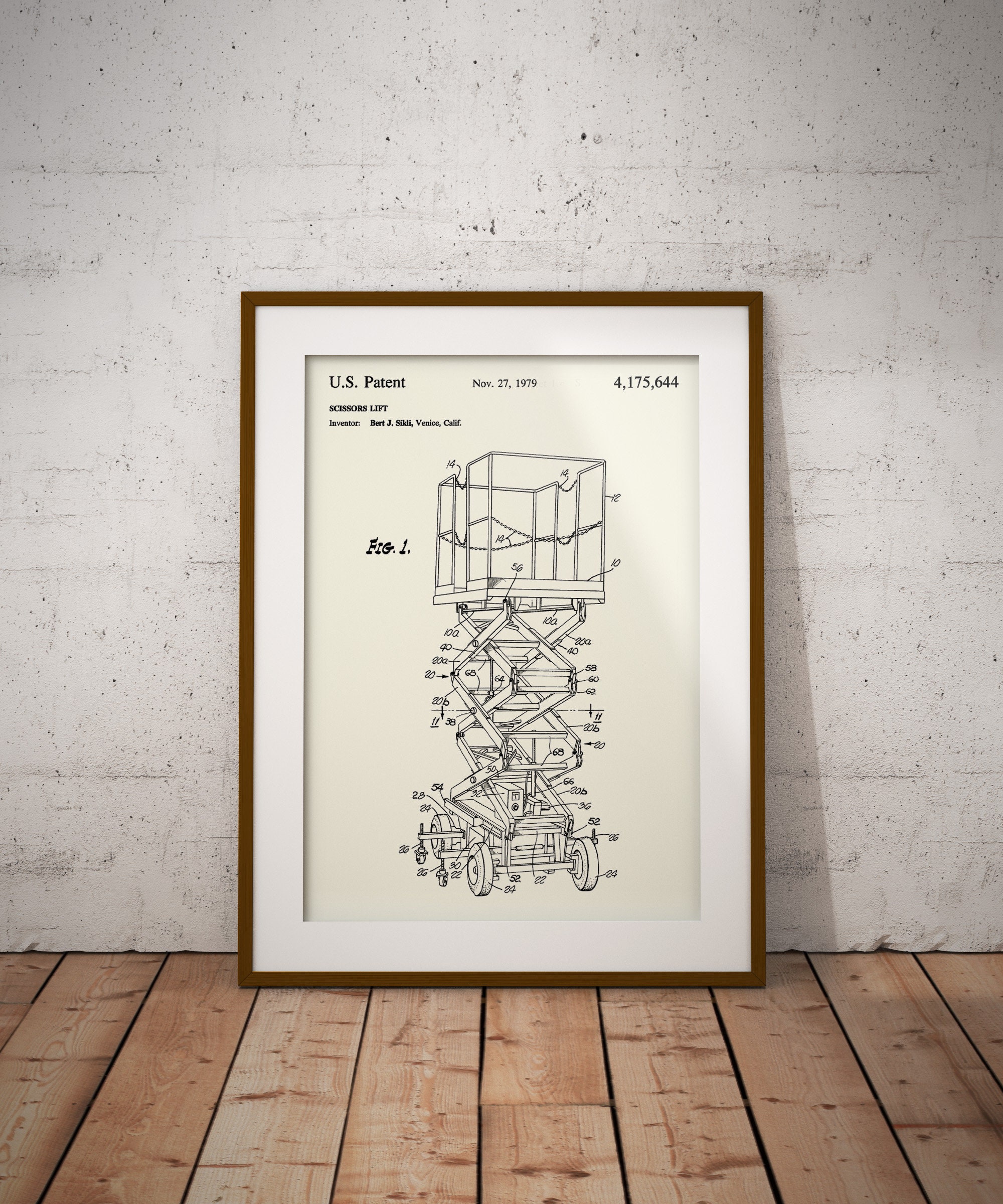 Scissor Lift Patent Print Scissor Lift Poster Scissor Lift | Etsy