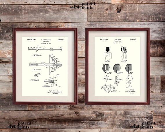 Fencing Patent Bundle Fencing Patent Set 2 Patents Set | Etsy