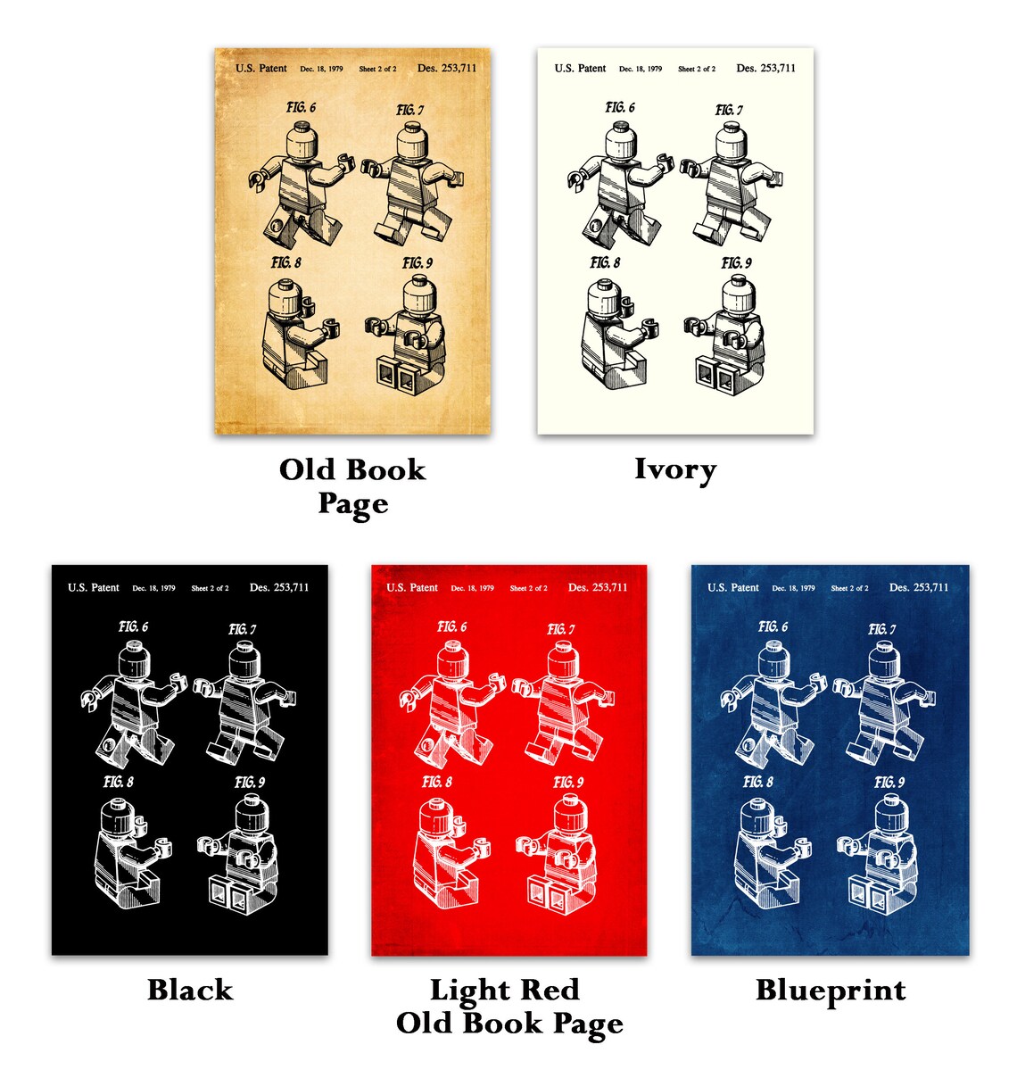 Toy Patent Poster Kids Patent Print Toy Figure Art Boys - Etsy