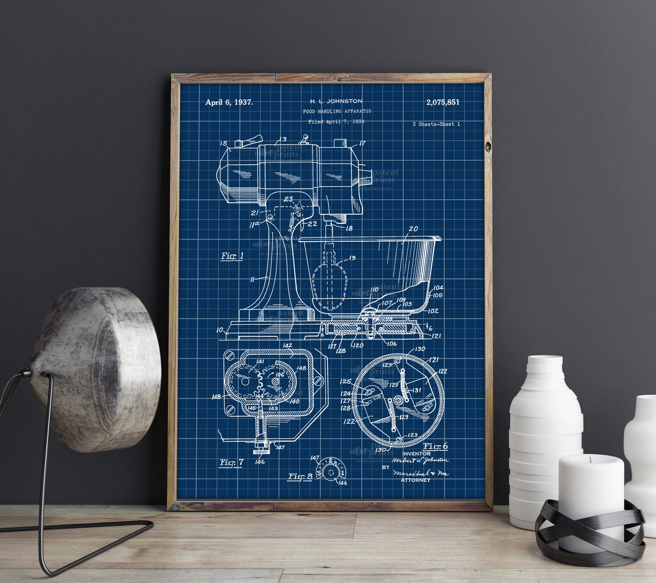 Food Handling Apparatus Patent Poster Food Processor Patent - Etsy