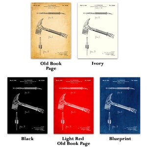Firefighters Axe Patent, Fireman's Axe Patent, Wrecking Tool Print ...