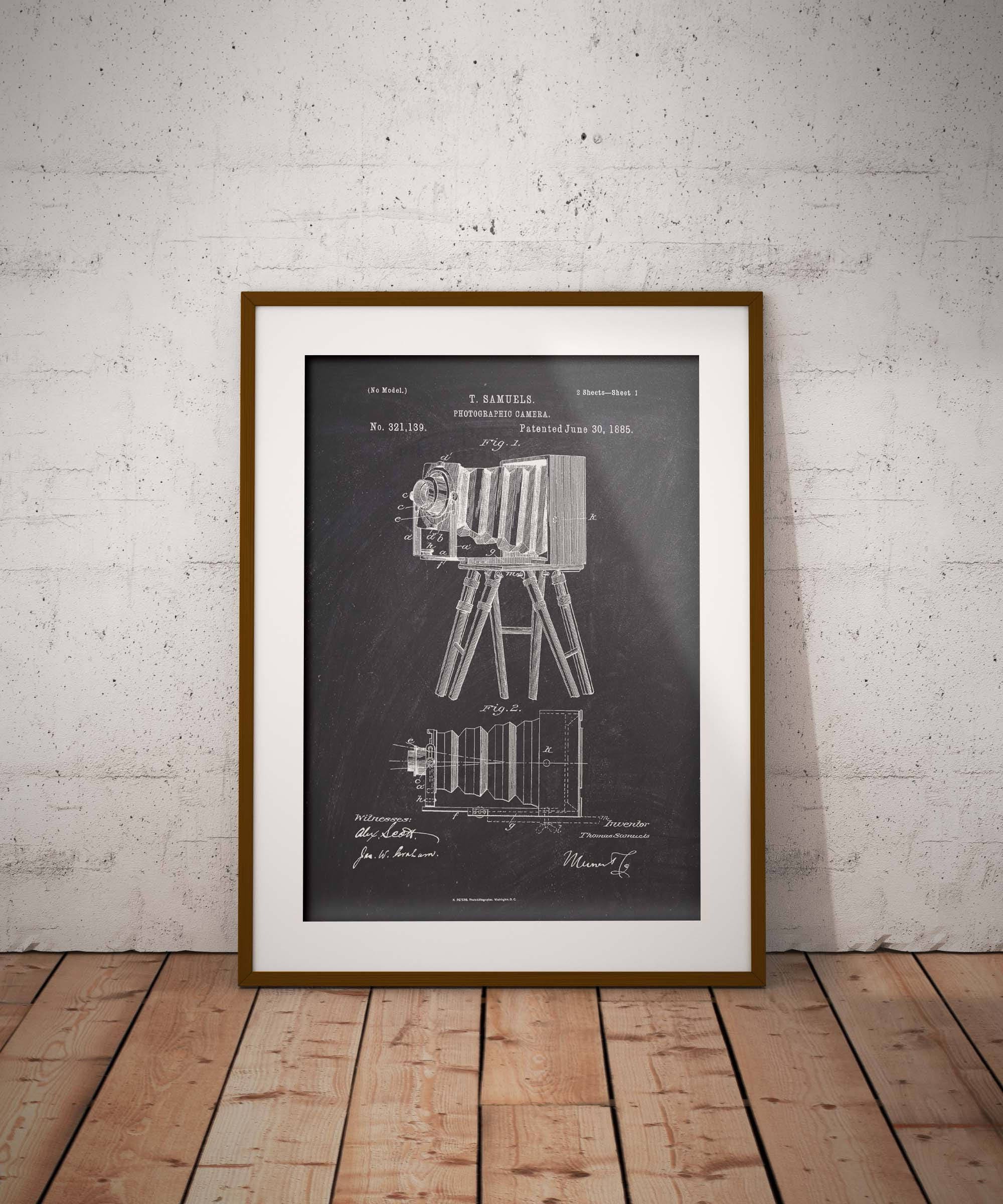 Photographic Camera 1885 Patent Art Printphotographic Camera - Etsy Denmark