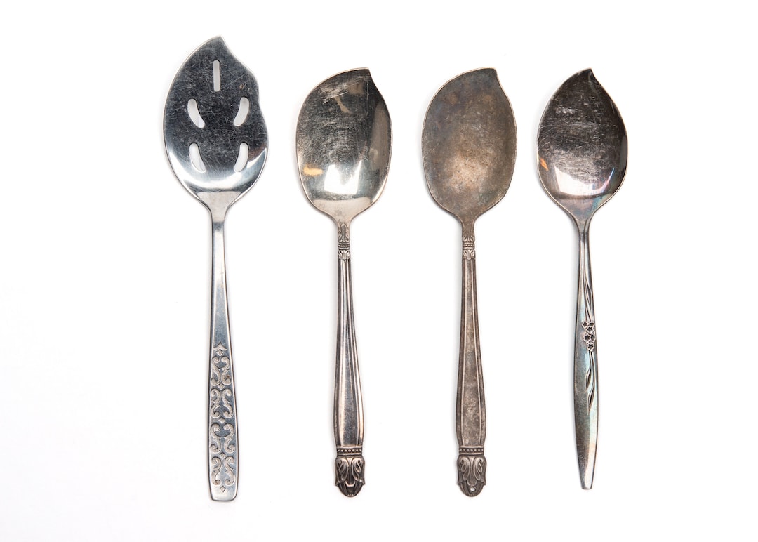 Set of 4 Jelly Spoons Patina / Food Photography / Props / Styling ...