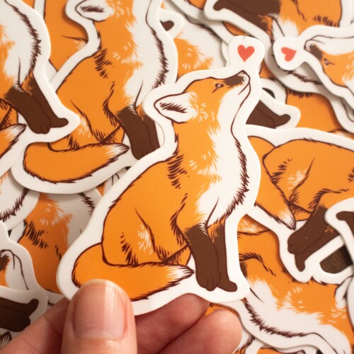 Fox Sticker - Etsy