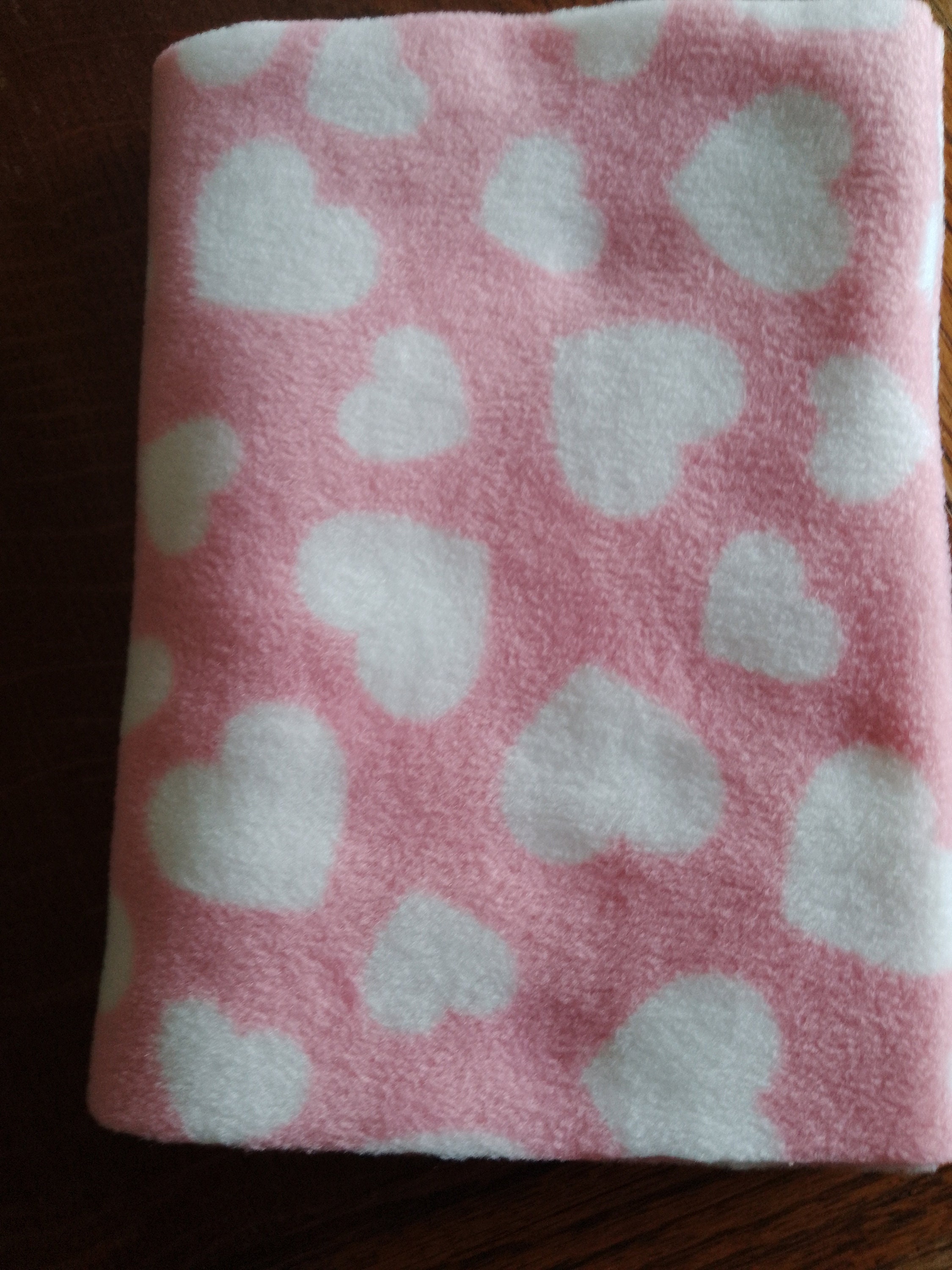 Super Soft Fleece Scarf 59 in X 10 in Gift for Her, Kids, White Hearts ...