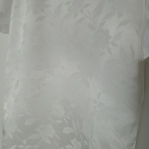 White Girls Dress, Floral Self Design With Lining, Chest 26 In, Length ...