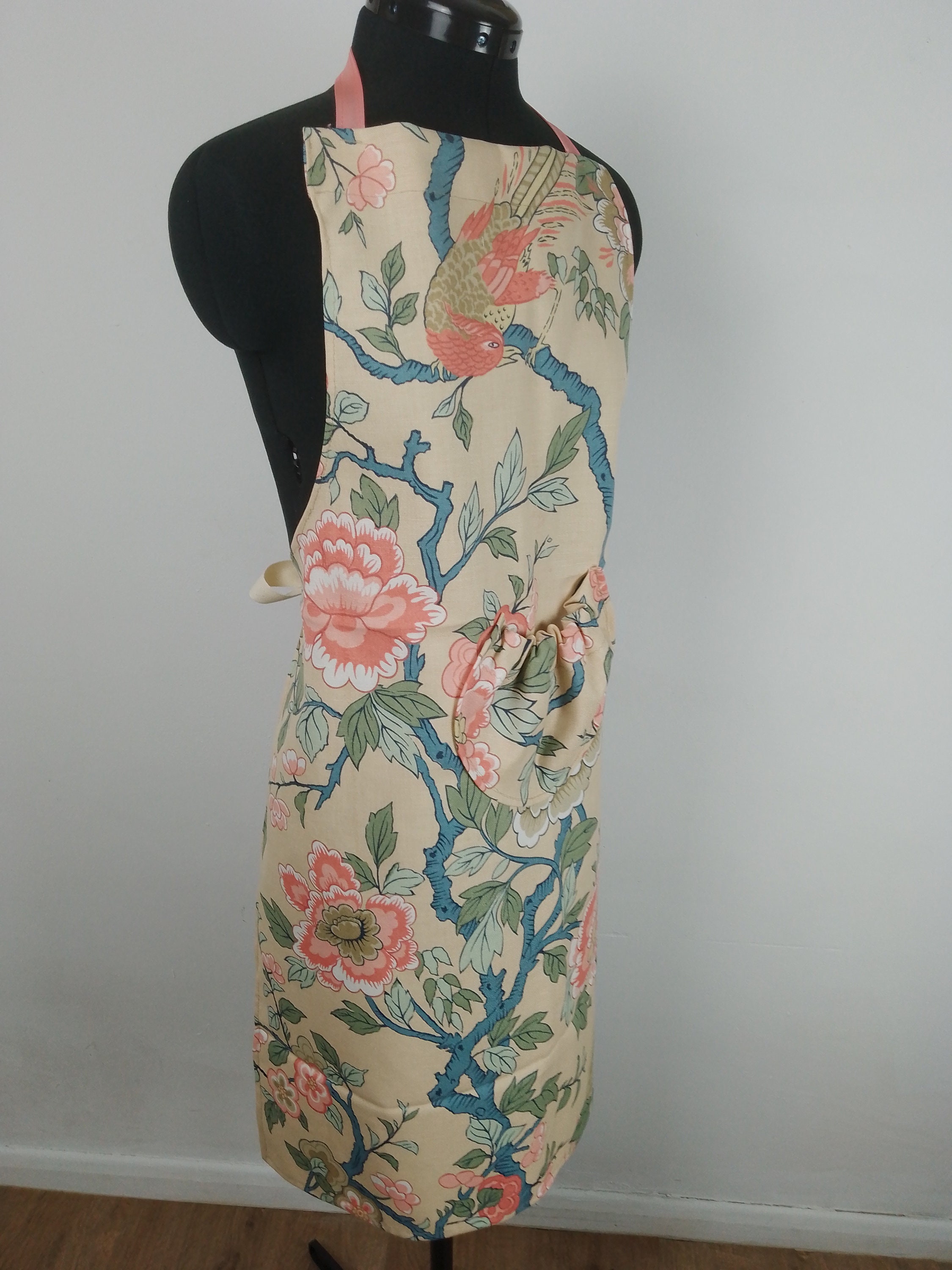 Country Linen Full Apron Chinese TAIPEI Design by GP & J Baker With ...
