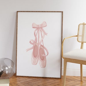 Ballerina Slippers Print, Ballerina Wall Art, Ballerina Art, Ballerina ...