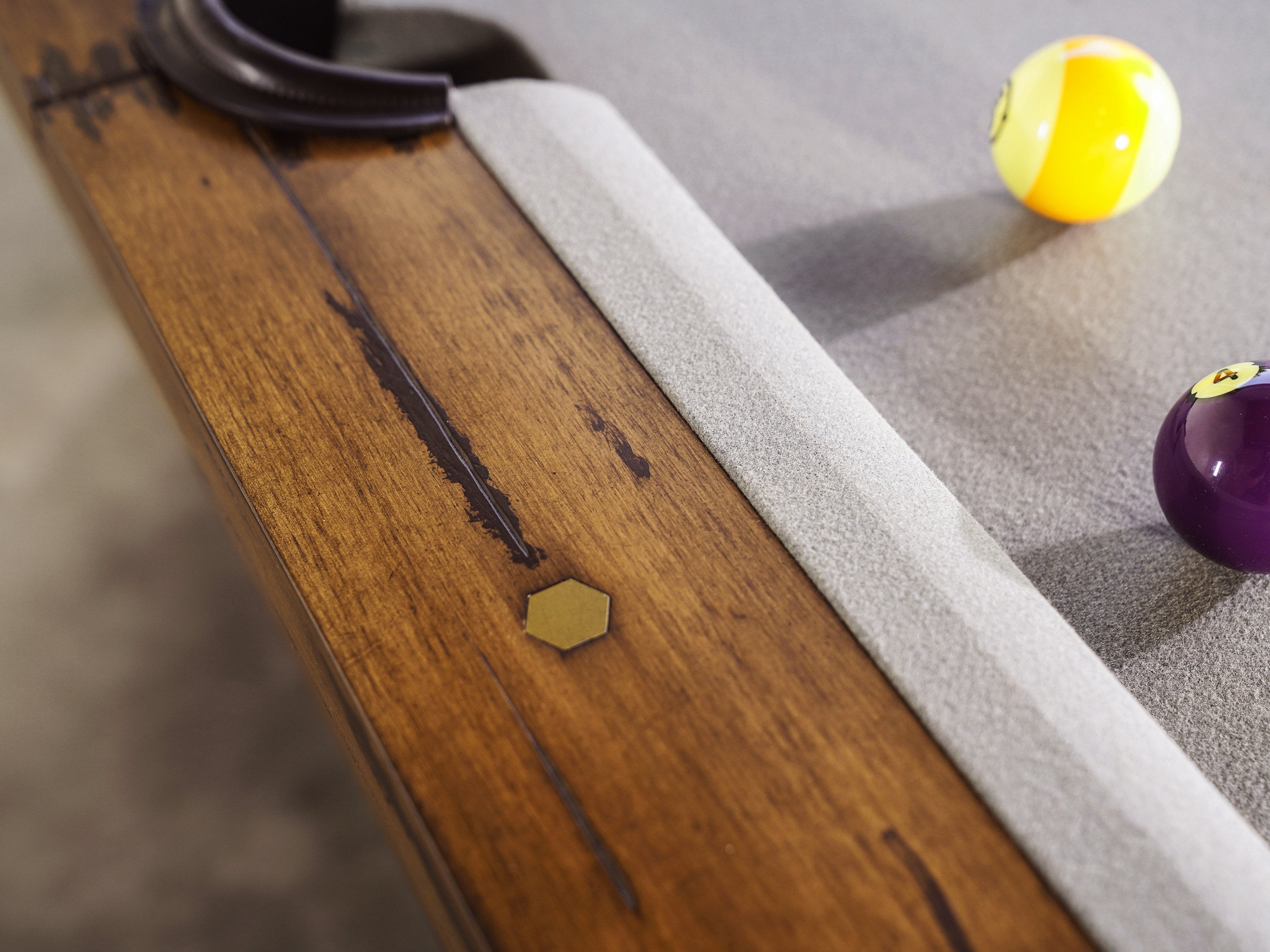 Isaac Pool Table in Stressed Brulee & Gold FREE Install USA - Etsy