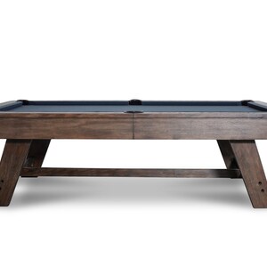Hunter Slate Pool Table in Brushed Walnut W/ Dining Top Option | Free ...