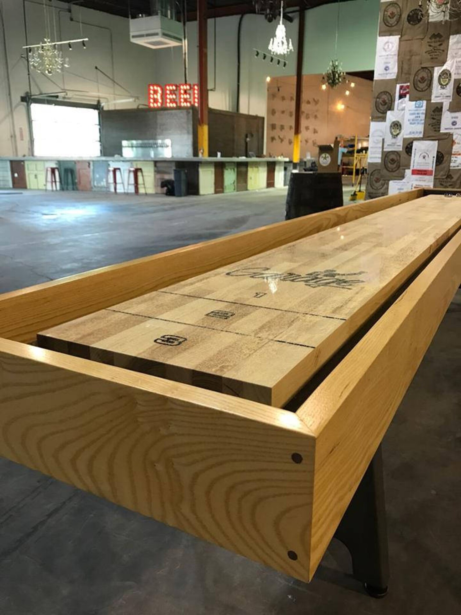 Astoria Sport Custom Shuffleboard Table With Hard Rock Maple Playfield ...