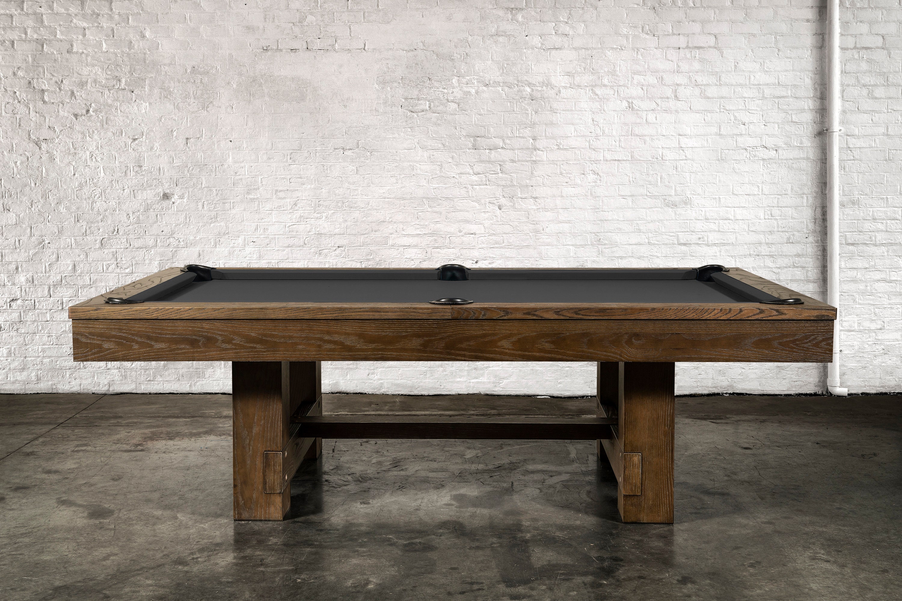 Rocky Slate Pool Table in Brownwash W/ Dining Top Option | Free ...