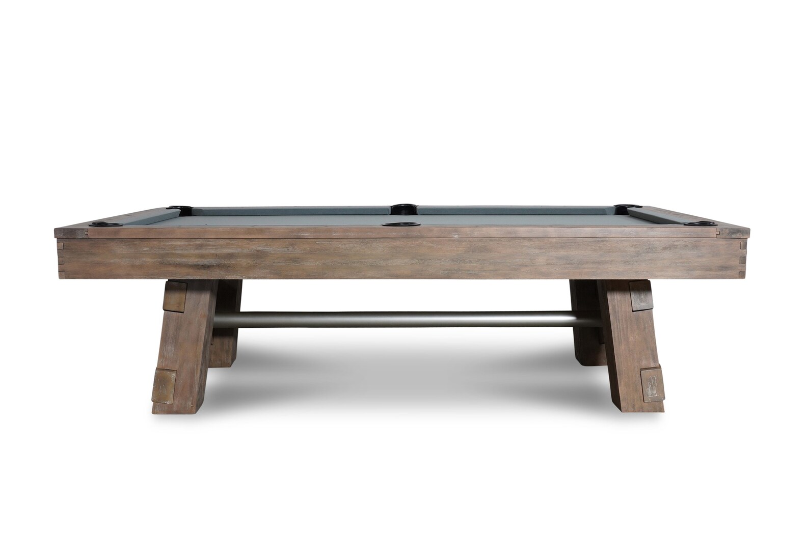 Georgia Pool Table in Weathered Natural W/ Premium Accessories and Free ...