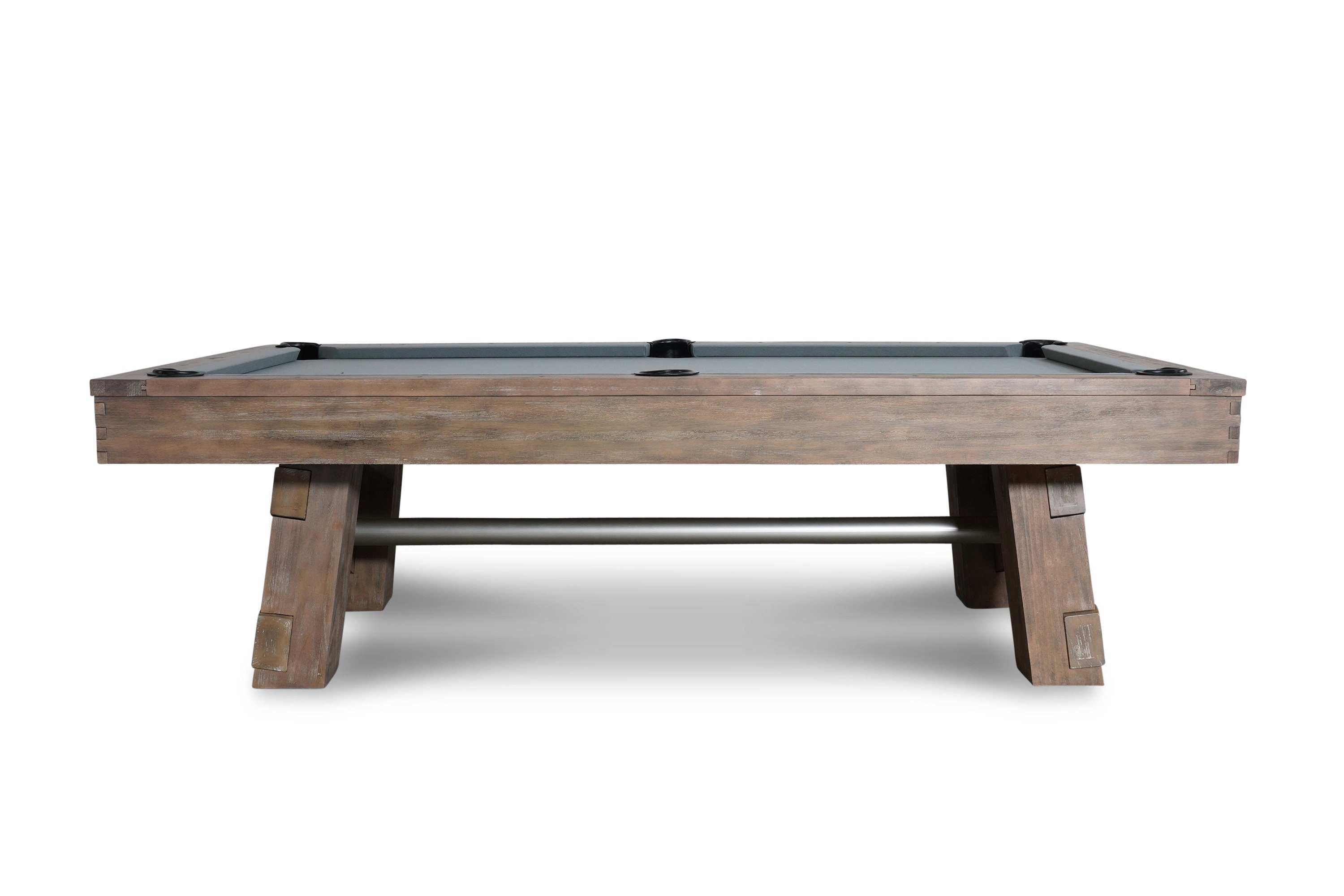 Georgia Pool Table in Weathered Natural W/ Premium Accessories and Free ...