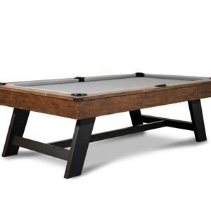 Hunter Slate Pool Table in Brushed Walnut W/ Dining Top Option | Free ...