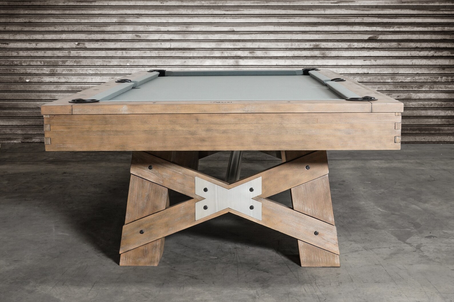Georgia Pool Table in Weathered Natural W/ Premium Accessories and Free ...