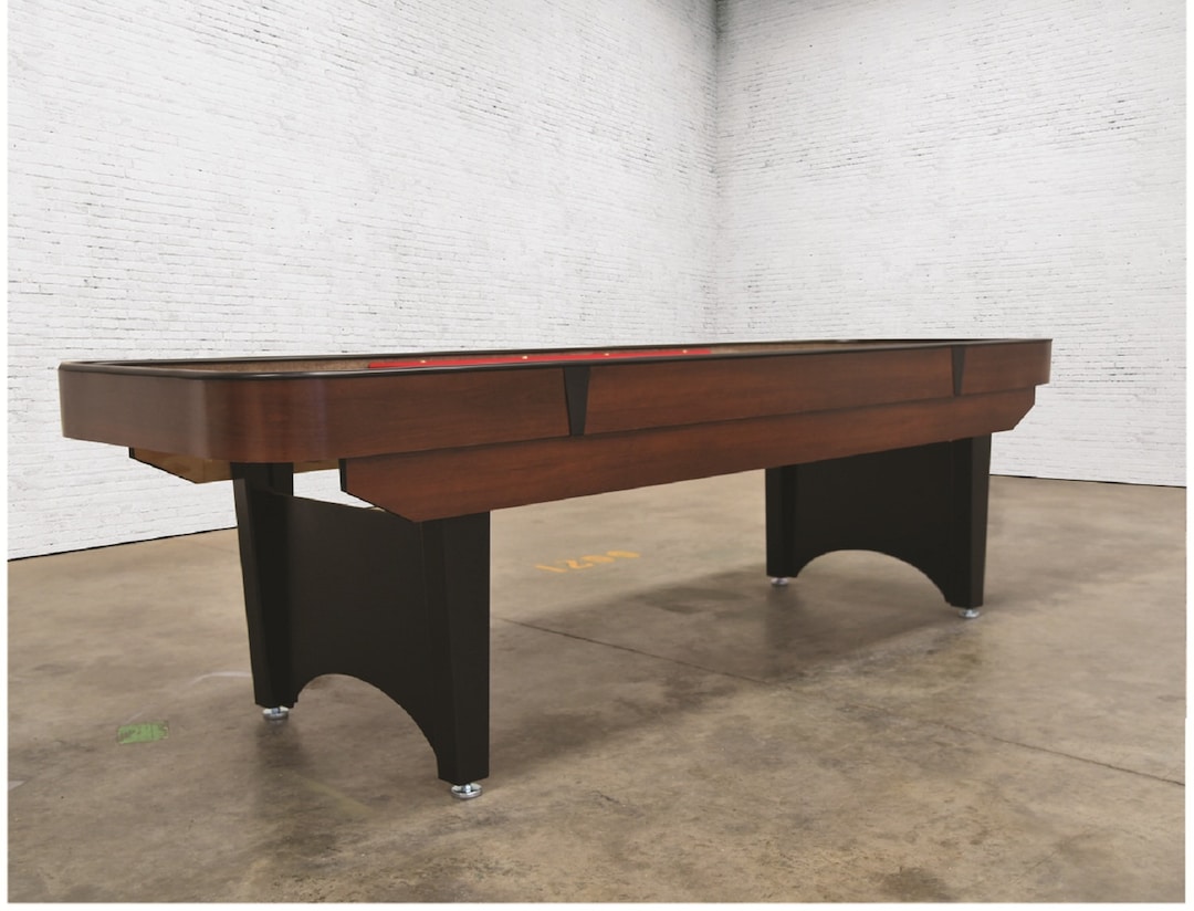 Classic Bank Shot Shuffleboard Table | Man Cave Decor | 9 Foot ...