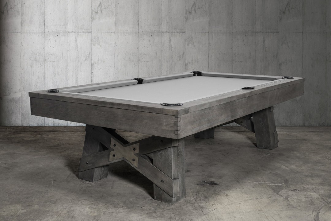 Georgia Pool Table in Grayson Grey W/ Premium Accessories and Free ...