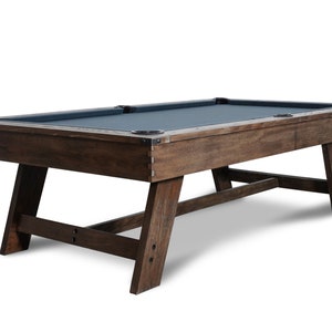 Hunter Slate Pool Table in Brushed Walnut W/ Dining Top Option | Free ...