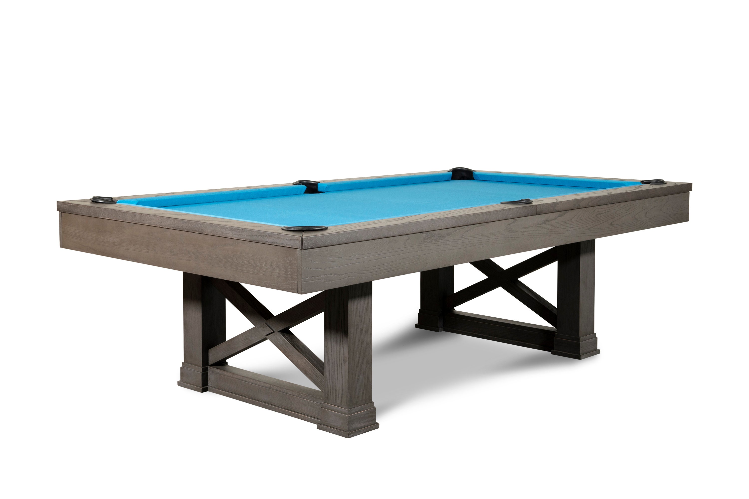 Nora Slate Pool Table in Charcoal W/ Dining Top Option | Free Shipping ...