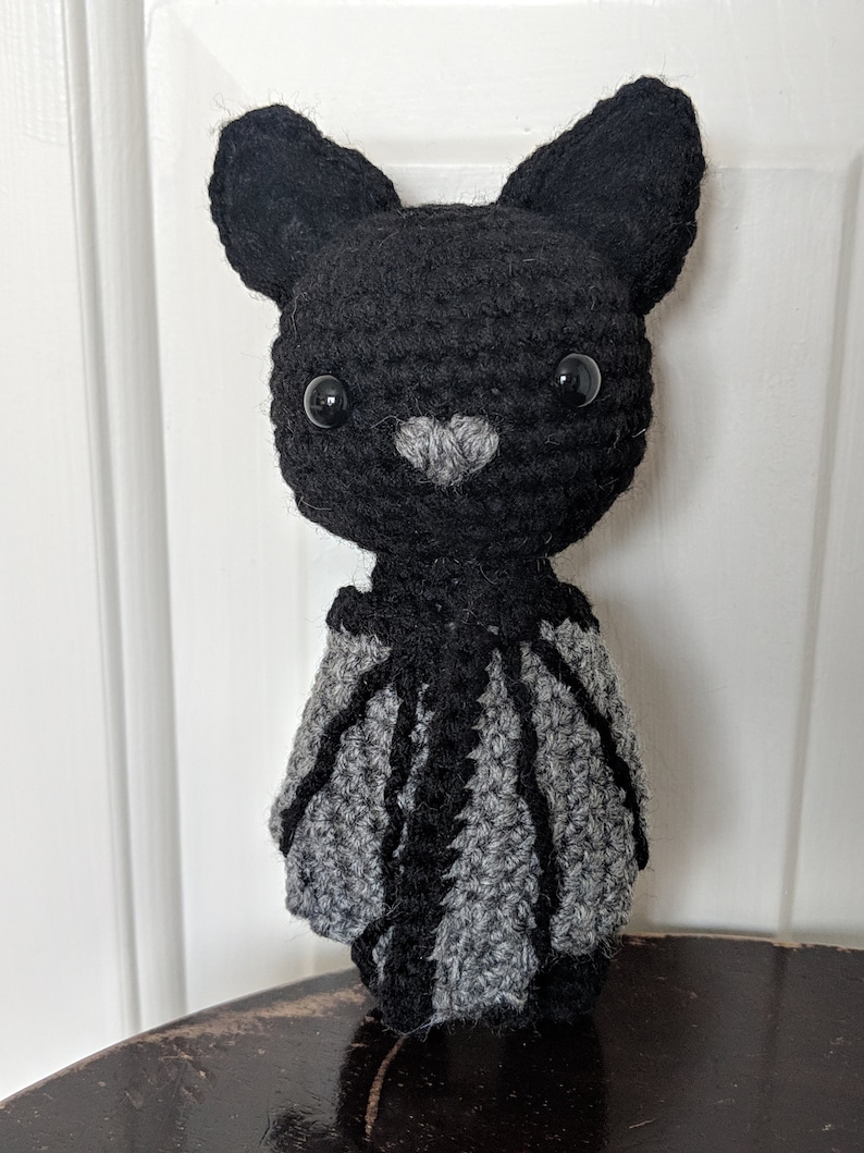 Crochet Bat Toy Amigurumi Bazan the Baby Bat - Etsy