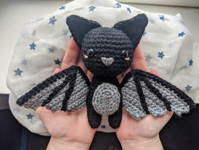 Crochet Bat Toy Amigurumi Bazan the Baby Bat - Etsy