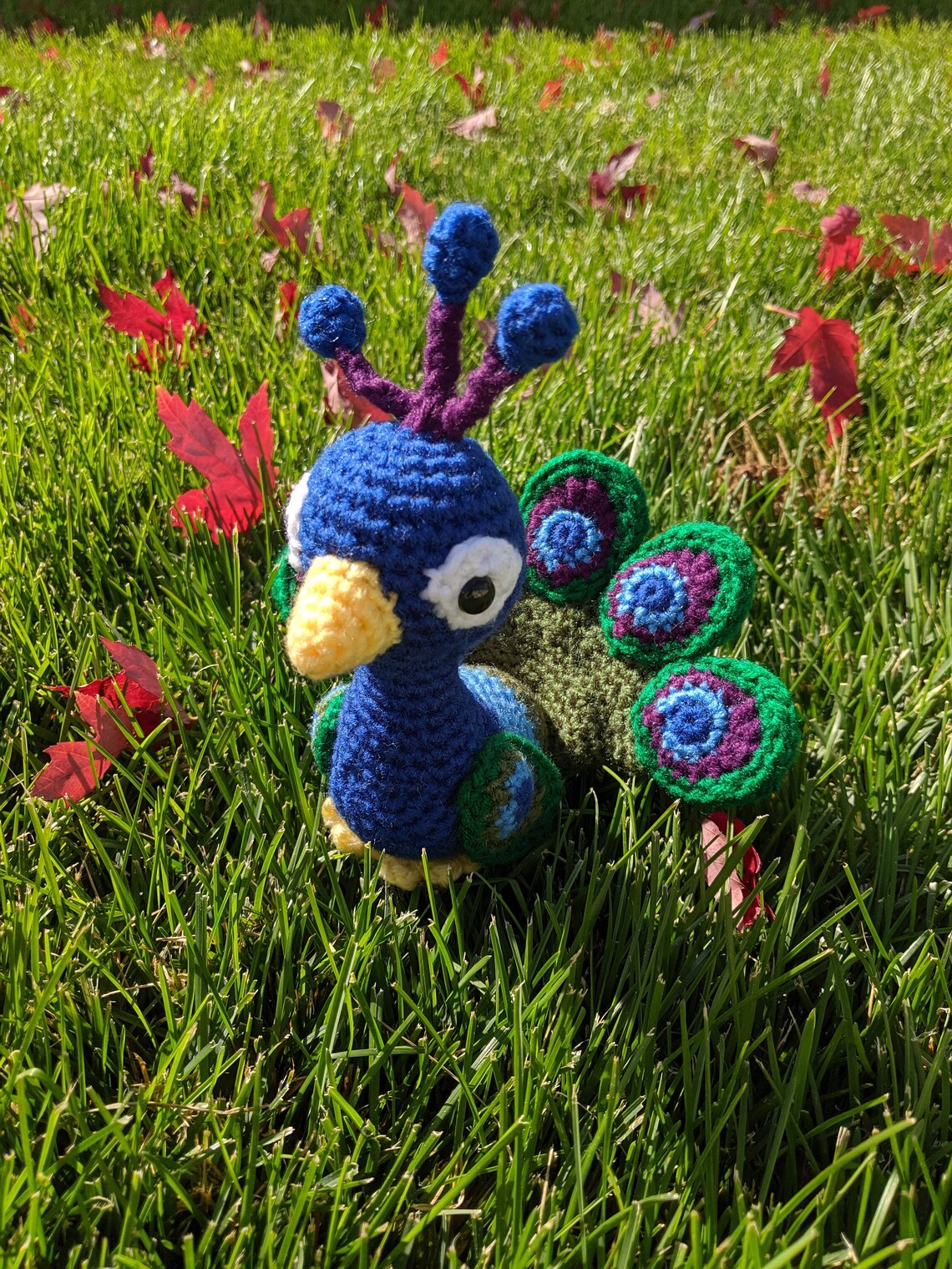 Crochet Peacock Toy Stuffed Animal Amigurumi - Etsy