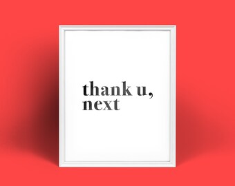 Thank U Next Ariana Grande Poster - Etsy