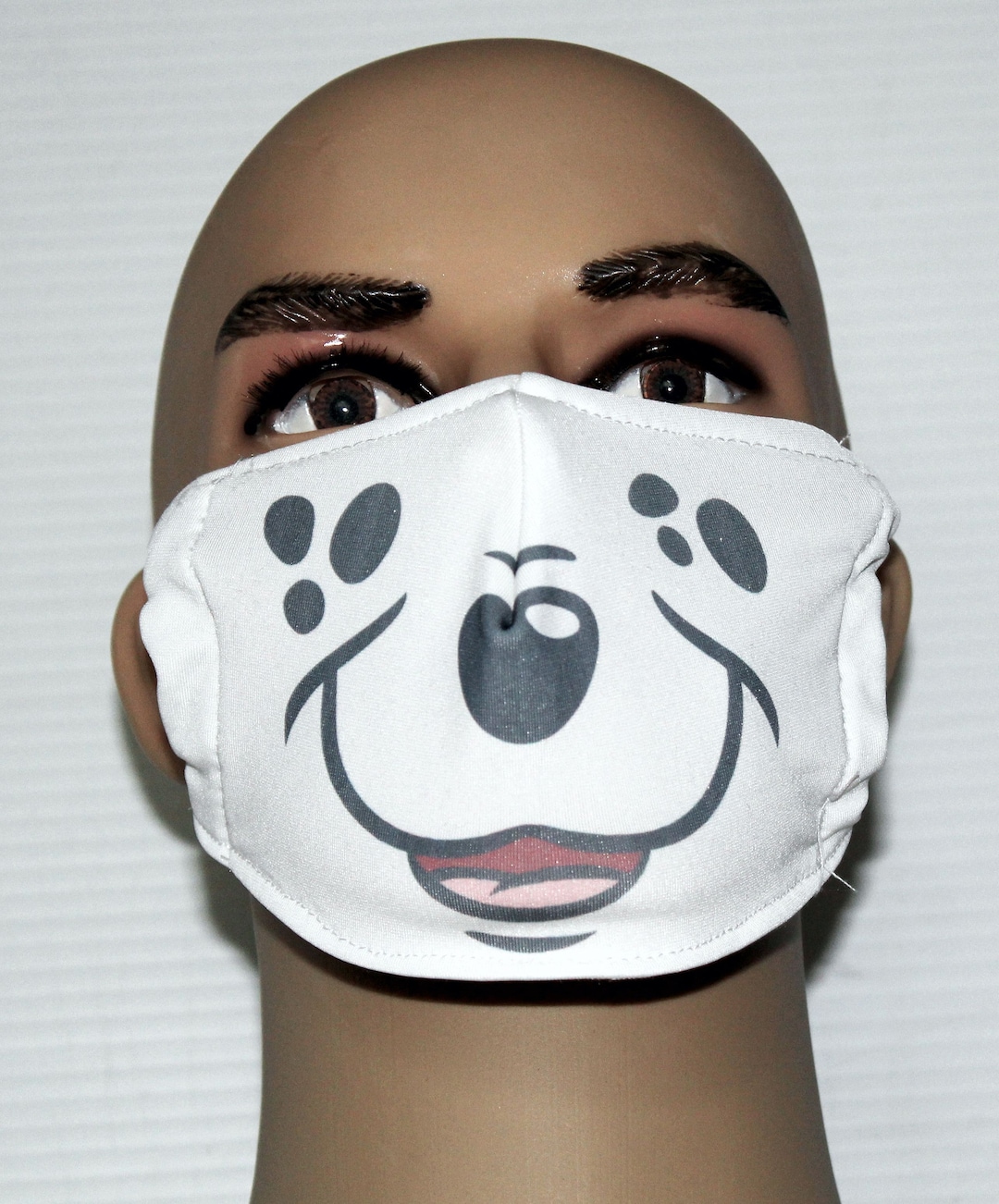 Dog Face Mask With Filter Pocket, Puppy Costume Mask, Reusable ...