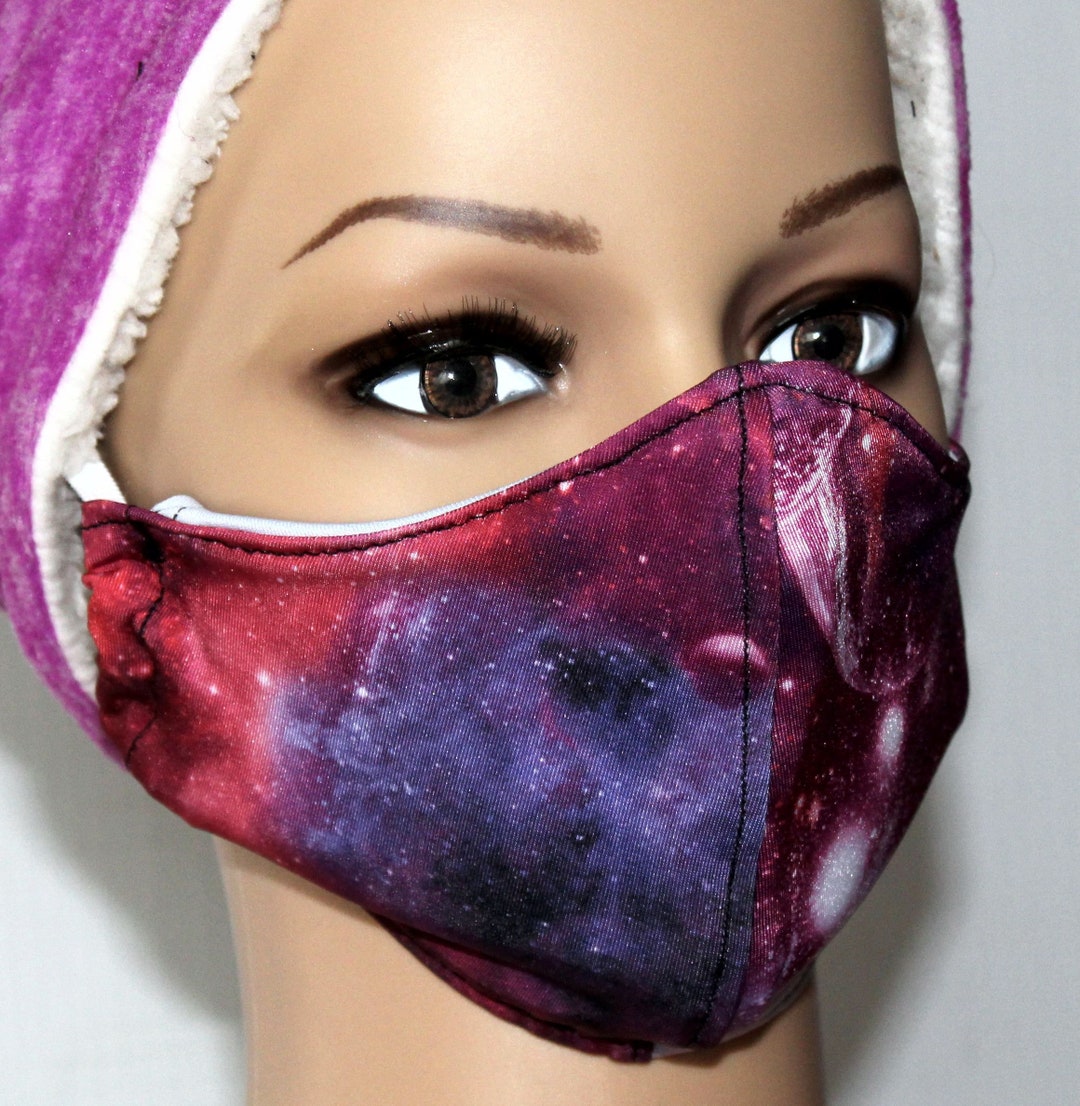 Galaxy Face Mask With Pocket for Filter, Reusable, Washable, Made in ...