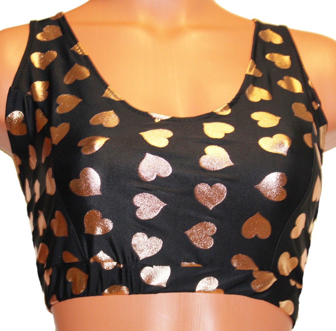 Shiny Heart Bralette and Booty Shorts Festival Clothes Pole - Etsy