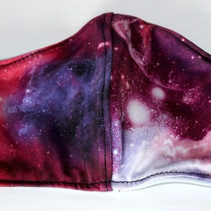 Galaxy Face Mask With Pocket for Filter, Reusable, Washable, Made in ...