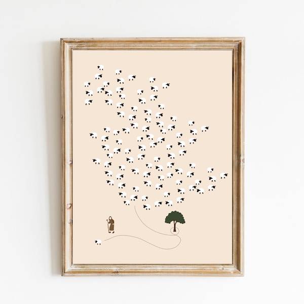 He Leaves the 99 Digital Wall Art - Etsy