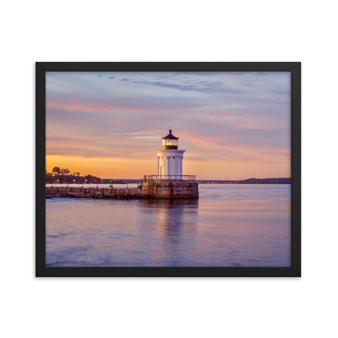 Sunset at Bug Light - Maine Lighthouse Photography Print - Portland ...