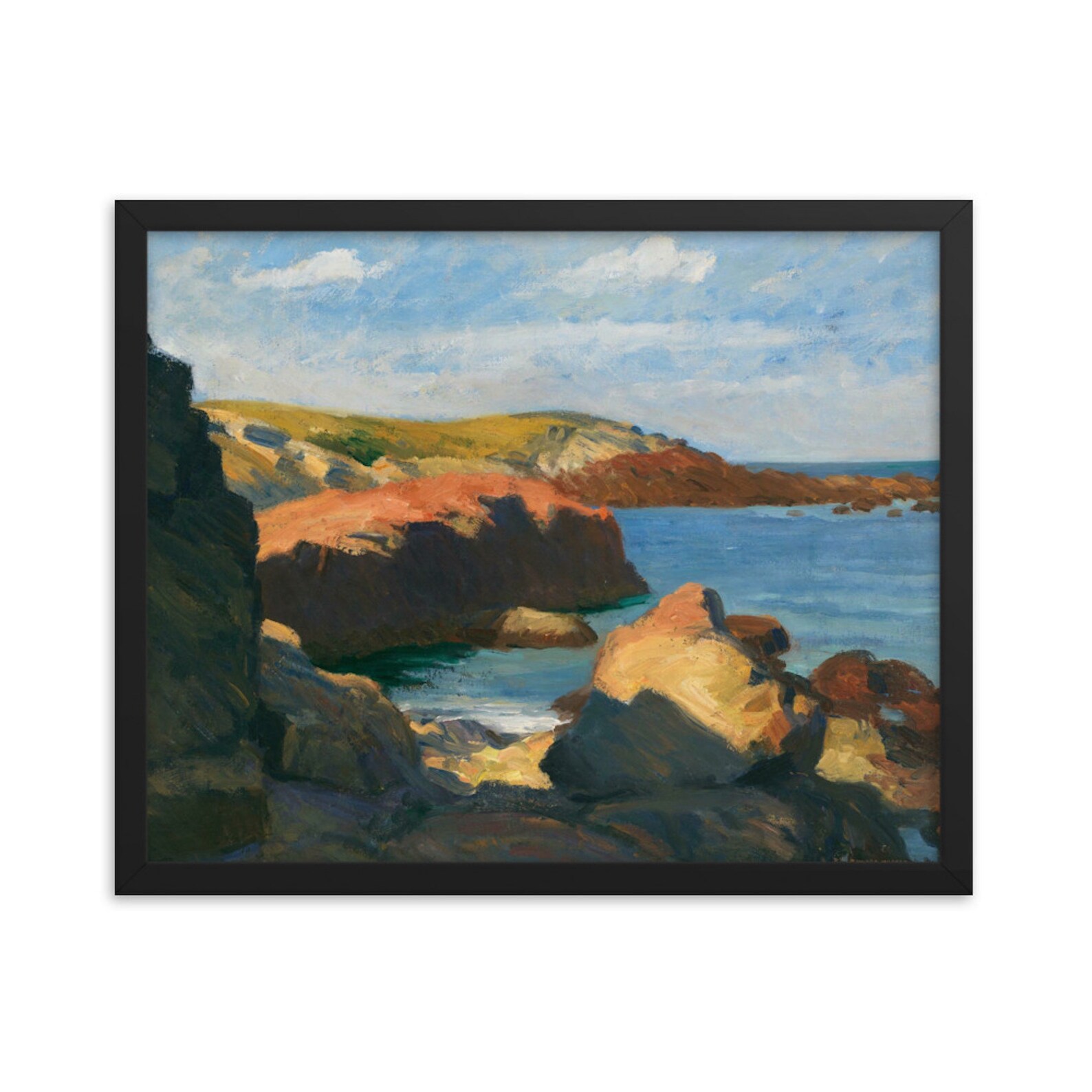 Edward Hopper Sea at Ogunquit Maine Coast Painting Canvas - Etsy UK