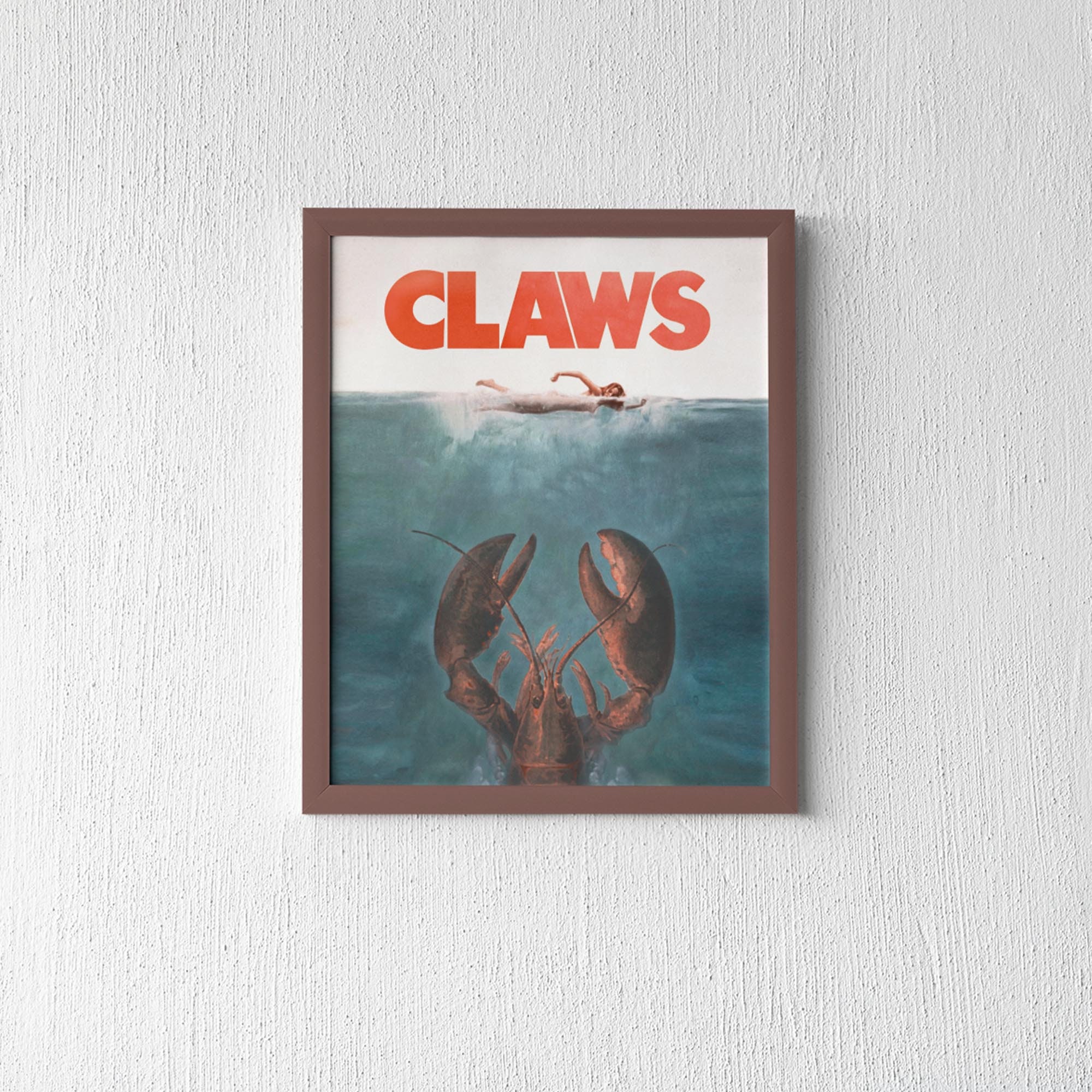 Claws Poster - Maine Lobster Wall Art Print - Funny Movie Poster ...