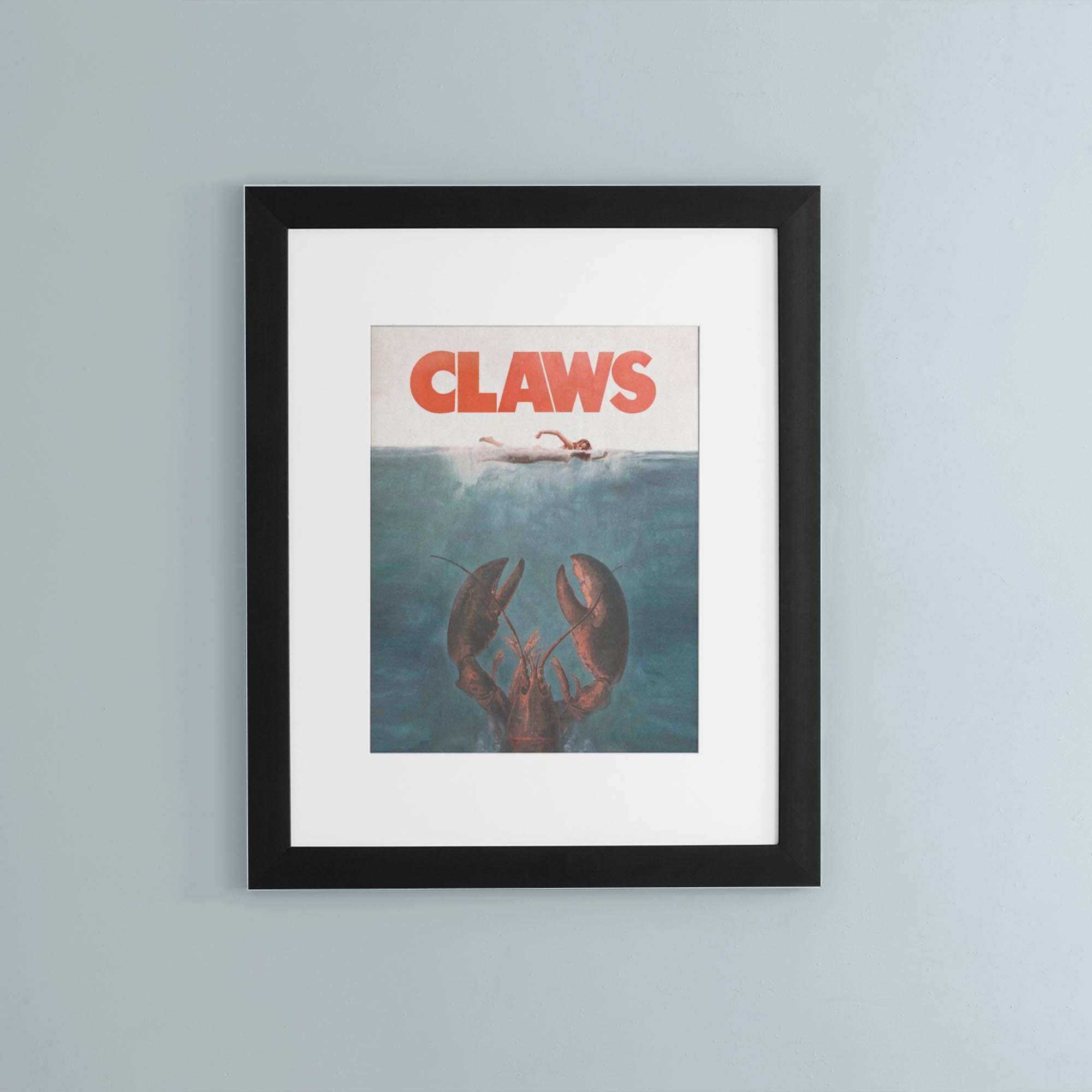 Claws Poster - Maine Lobster Wall Art Print - Funny Movie Poster ...