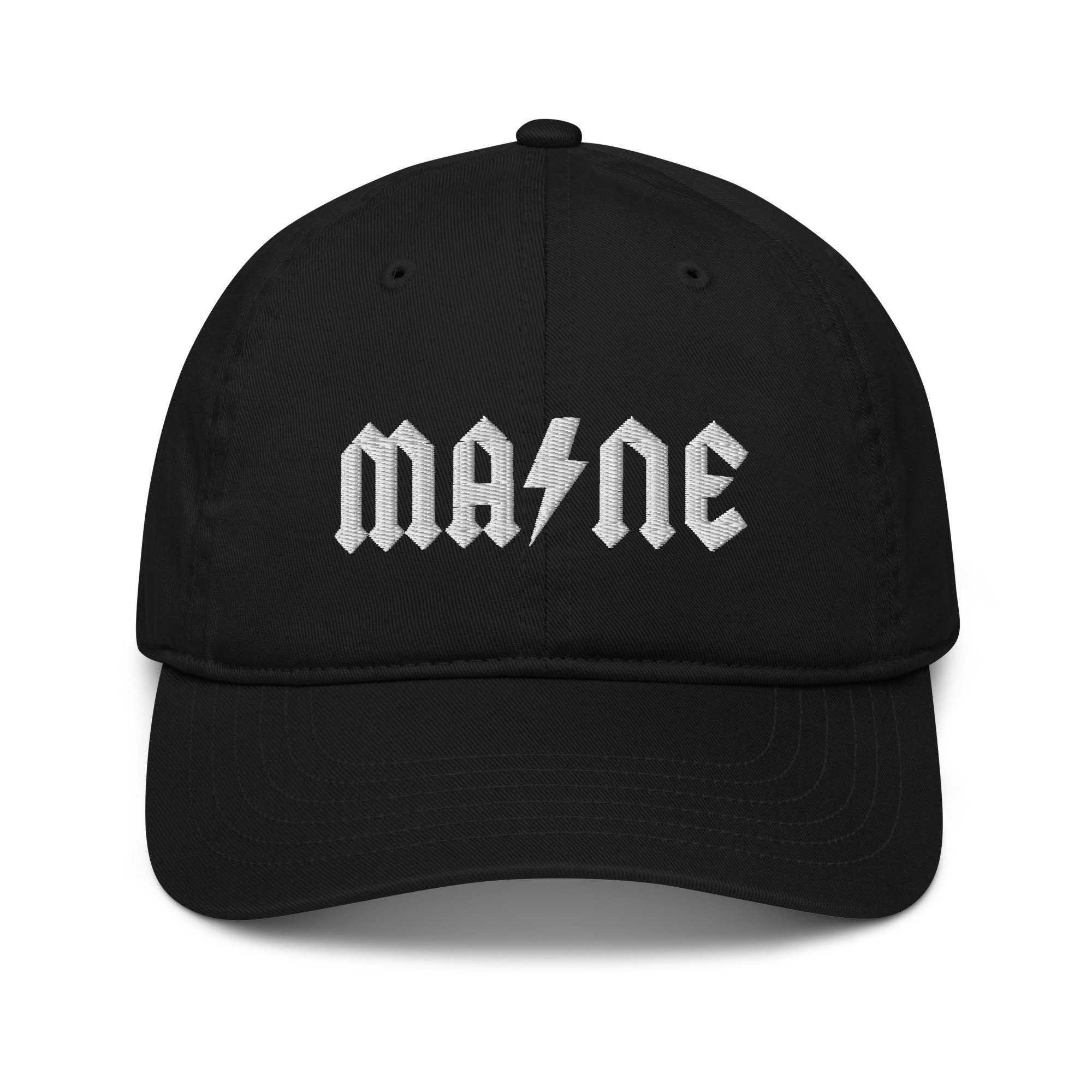 Maine ACDC Hat - Organic Cotton Baseball Cap - Funny Maine Dad Hat ...