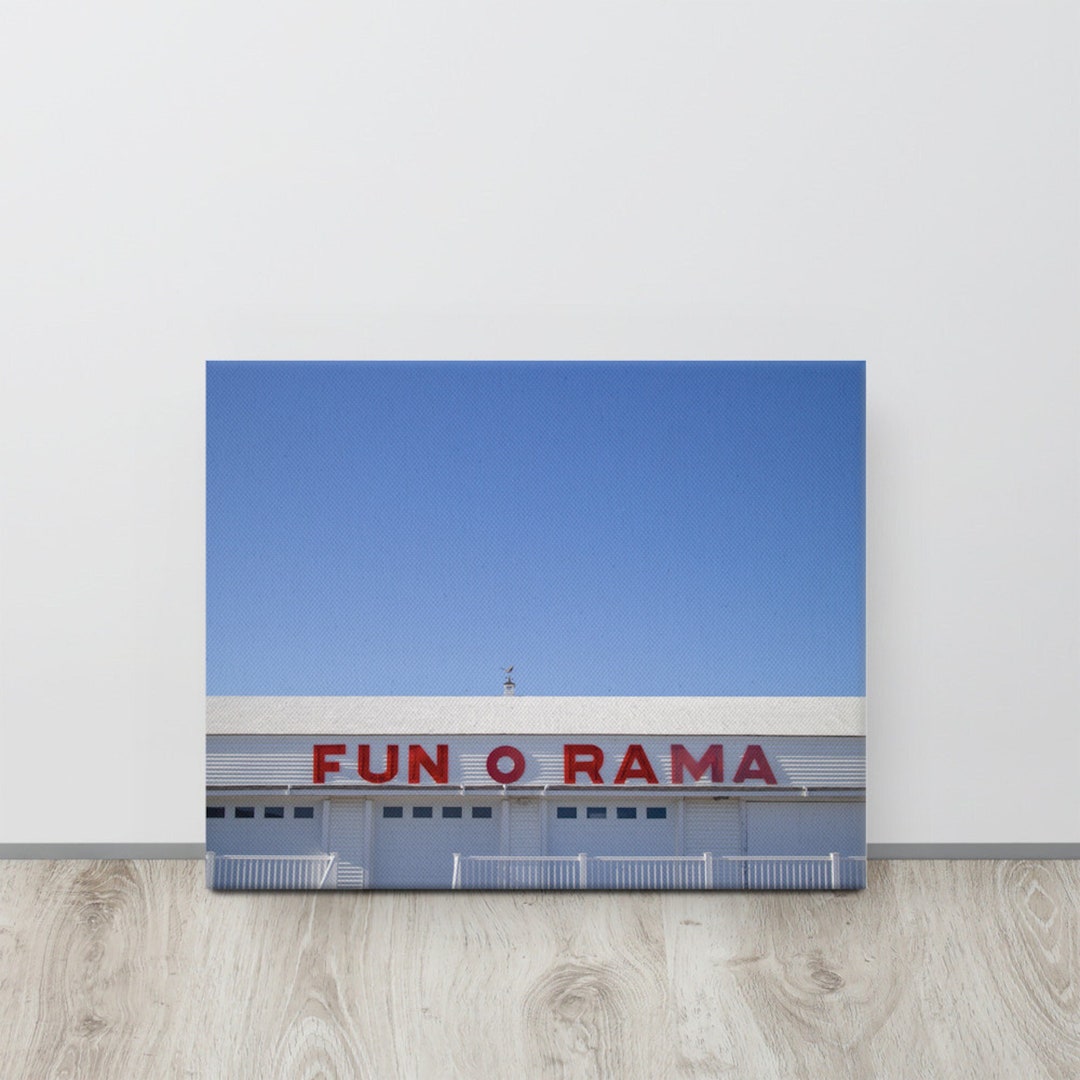York Beach Fun-o-rama York Maine Beach Photo and Canvas - Etsy
