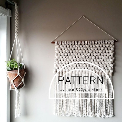 Macrame Semi-circle Tutorial / Wall Hanging Pattern | Etsy