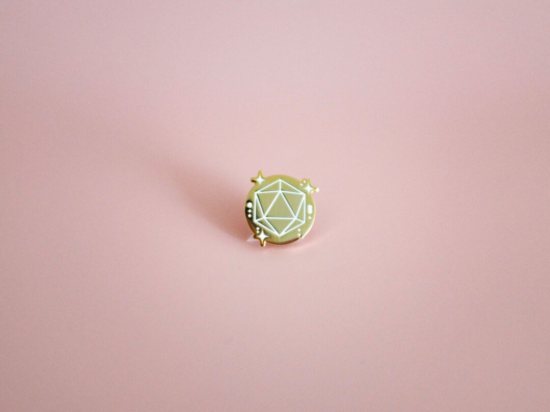 D20 Dice Enamel Pin - Etsy