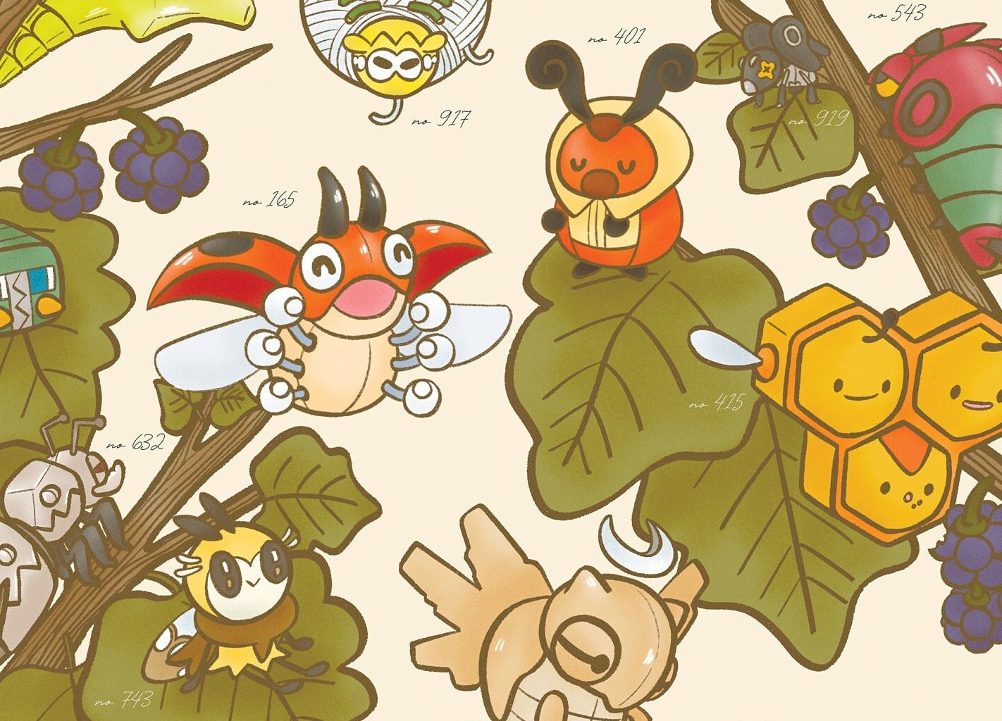 Bug Type Pokemon Poster - Etsy