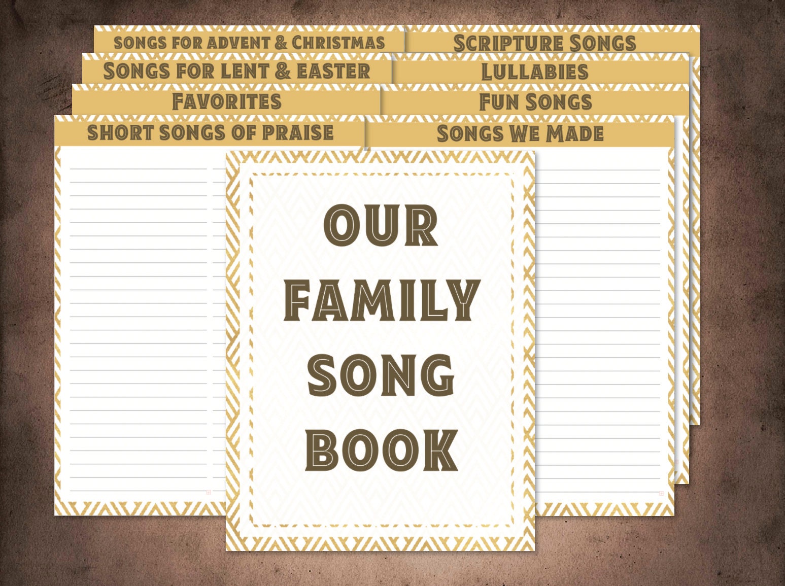 Printable Blank Family Song Book - Etsy