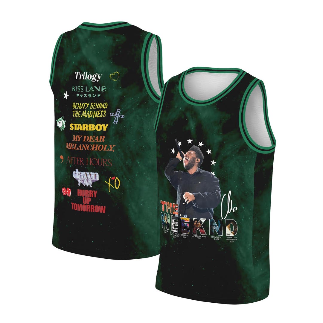 The Weeknd Merch XO Basketball Jersey, Graphic Tee, Hip Hop Lover Gift ...
