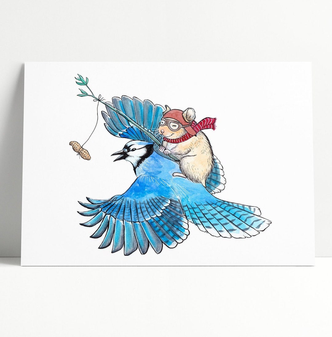 Flying Hamster - Hamster Print - Hamster Art - Hamster Lover Gift ...