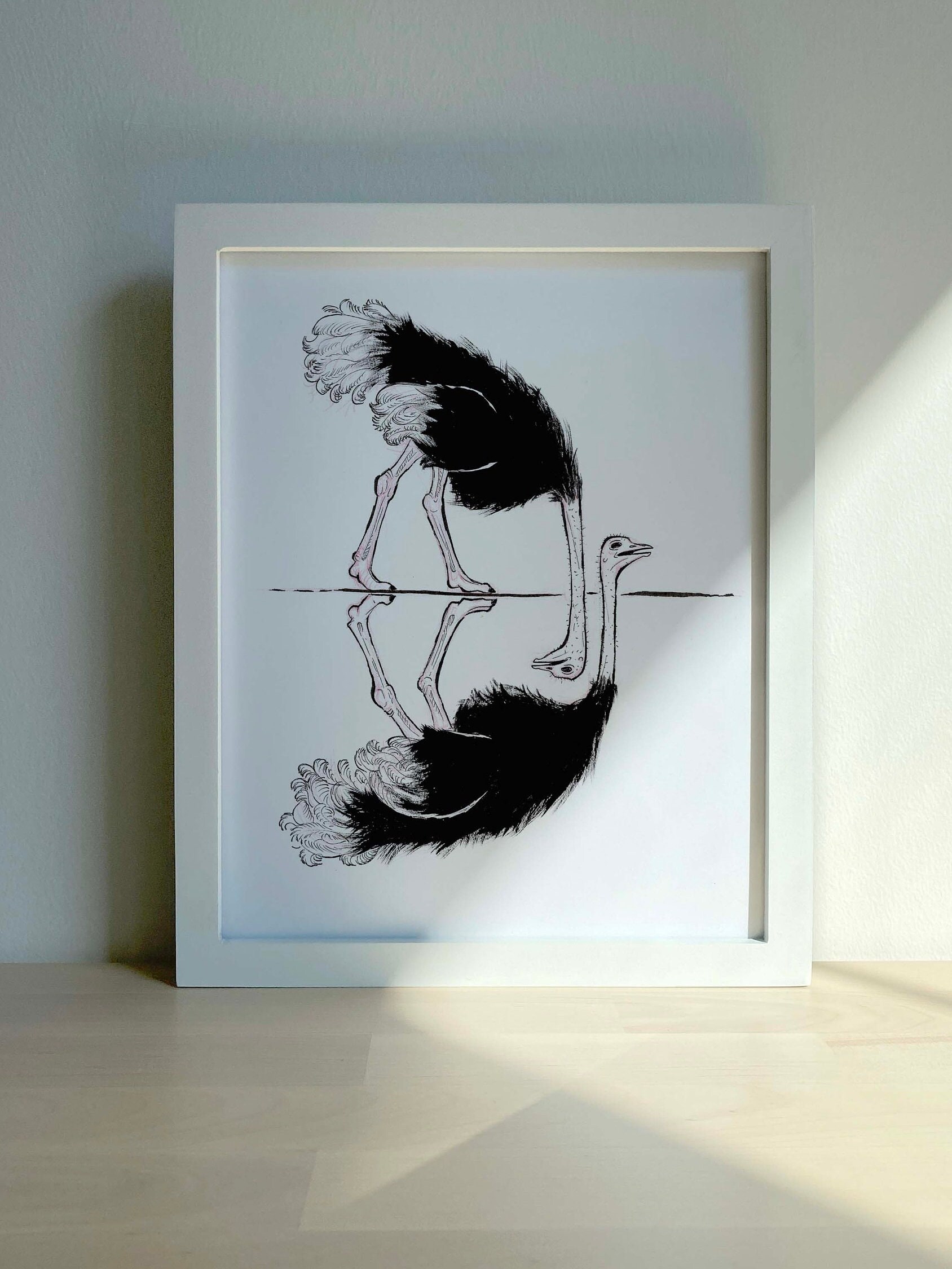 Ostrich Print Ostrich Decor Ostrich Art Ostrich Wall Art Big Birds ...